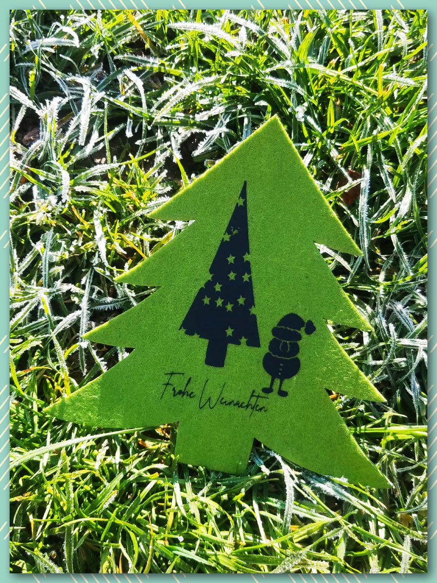 Weihnachtsmann mit Baum - Plotterdatei SVG – Sunny Artis