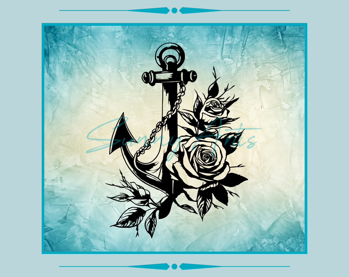 Anker mit Rosen – Plotterdatei SVG – Sunny Artis