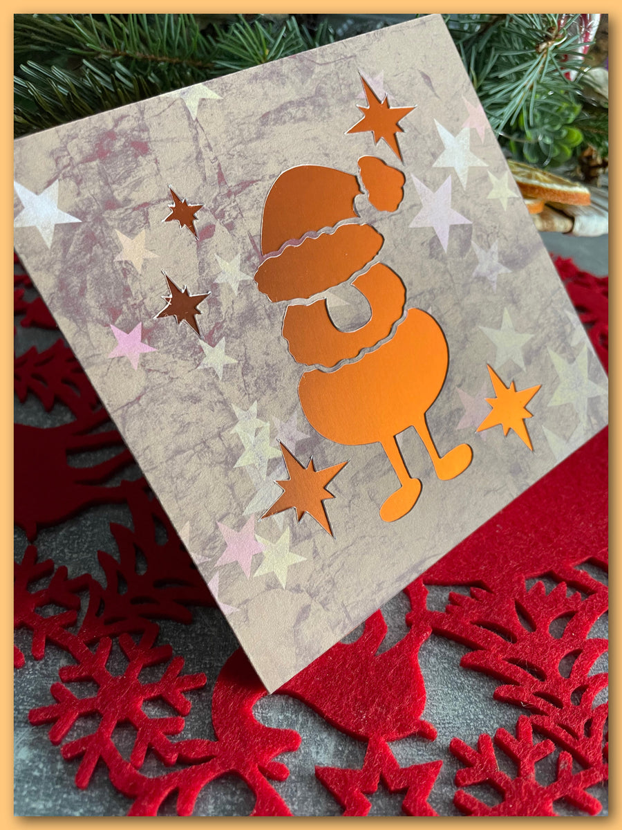 Weihnachtskarte Weihnachtsmann - Plotterdatei SVG – Sunny Artis